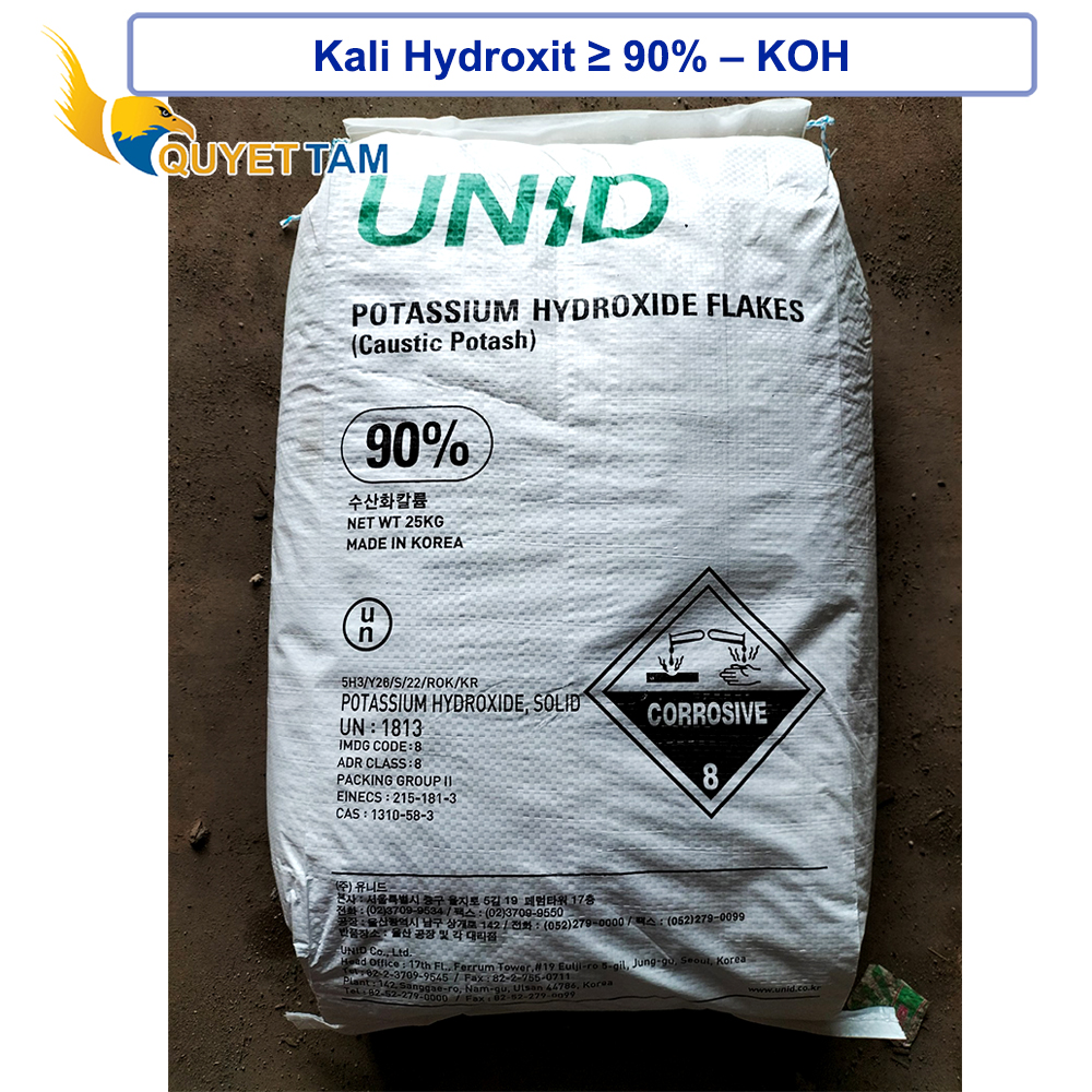 Kali Hydroxit 90% – KOH - CÔNG TY TNHH THƯƠNG MẠI DỊCH VỤ XNK QUYẾT TÂM