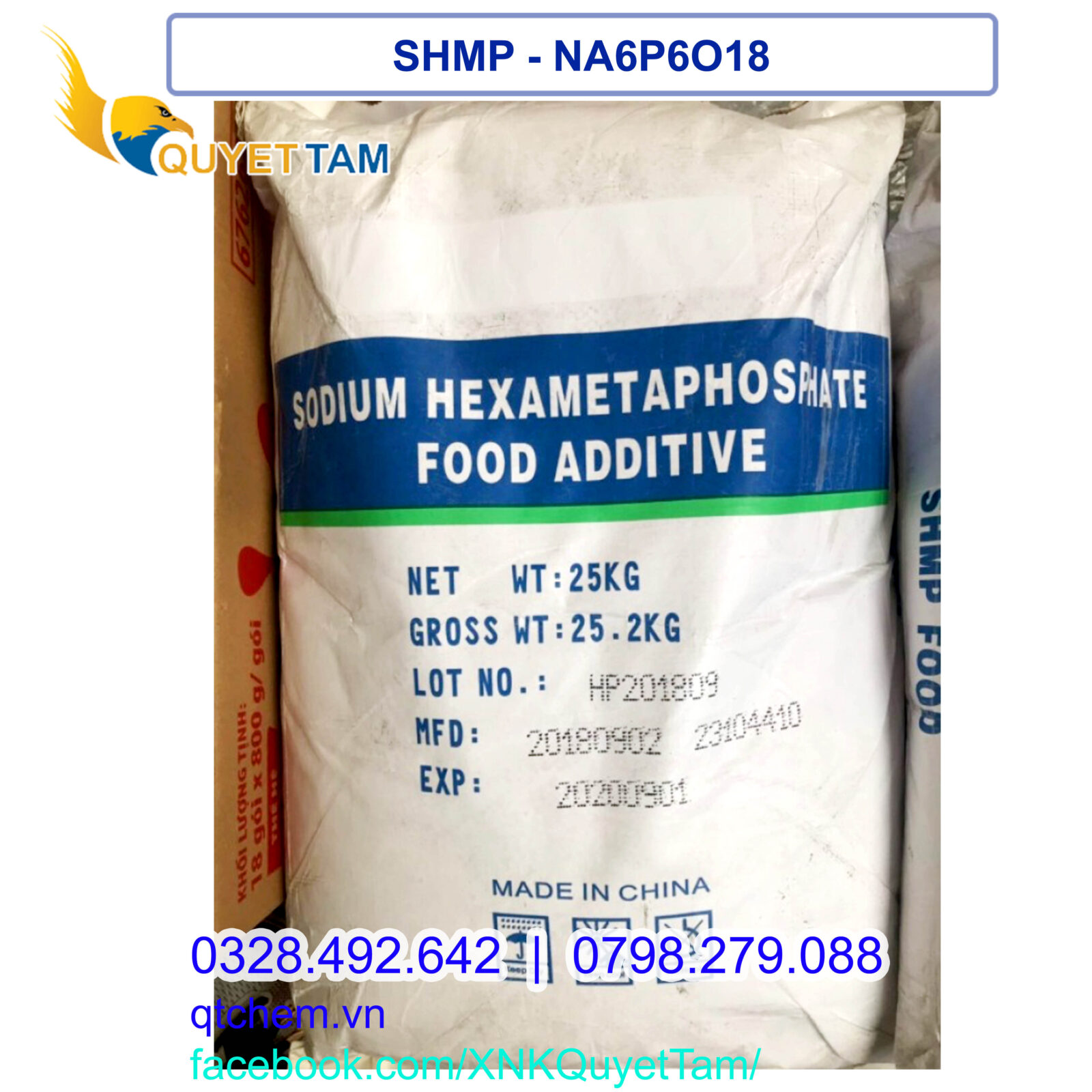 SHMP (SODIUM HEXAMETAPHOSPHATE) - NA6P6O18 (Food Grade) - CÔNG TY TNHH ...