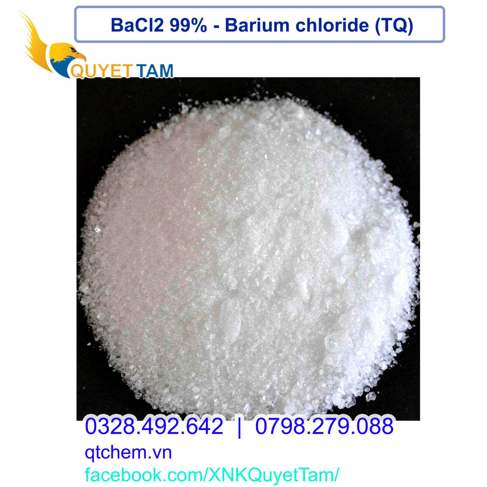 Barium chloride BaCl2 99% TQ, 25kg/bao - CÔNG TY TNHH THƯƠNG MẠI DỊCH ...